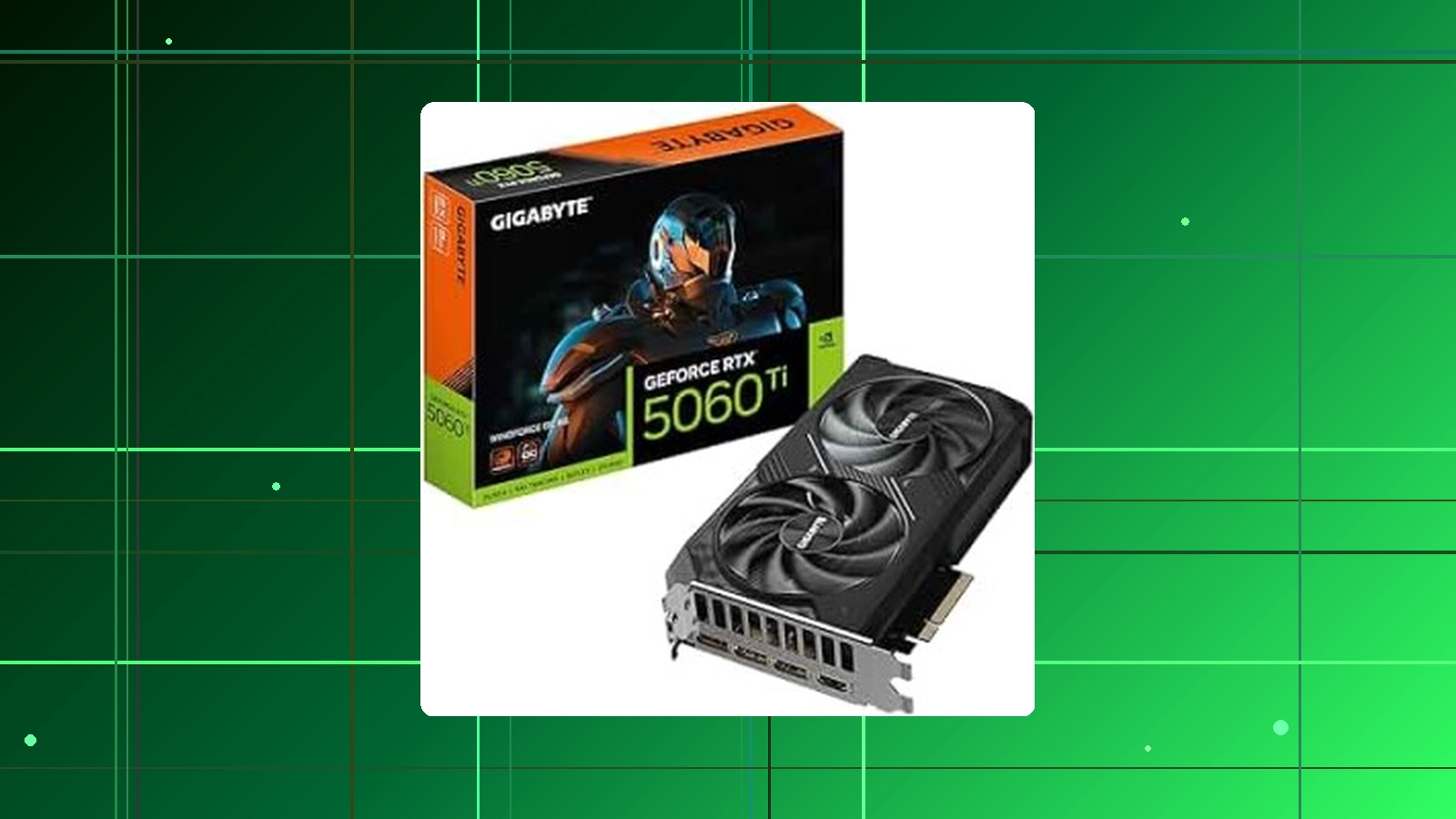 Por R$ 2337,03: Gigabyte Placa de vídeo GeForce RTX 5060 Ti WINDFORCE OC 8G - 8GB GDDR7 128bit ...
