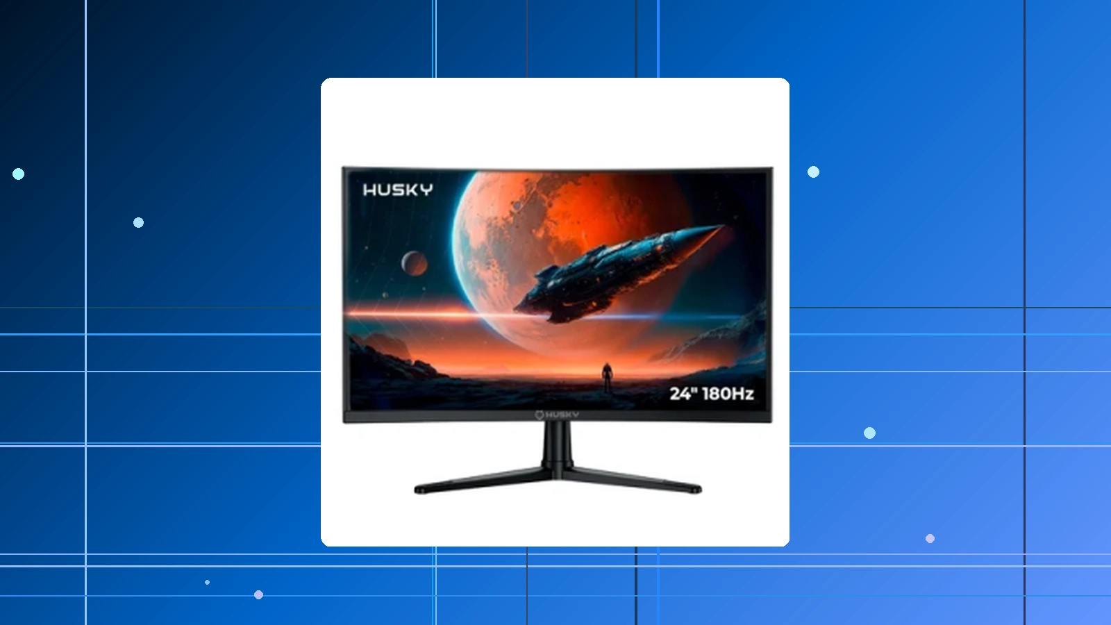 Monitor Gamer Curvo Husky Boreal 24" FHD 180Hz 1ms Adaptive Sync VA ...